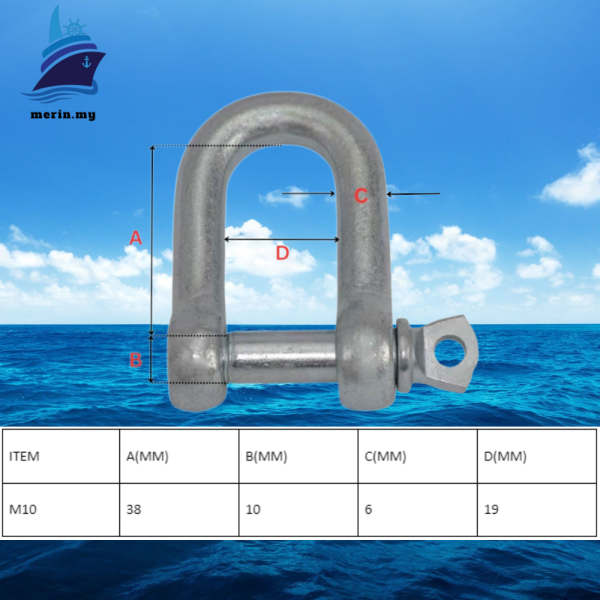 D SHACKLE M10 (IMPA CODE:230343) – My Blog
