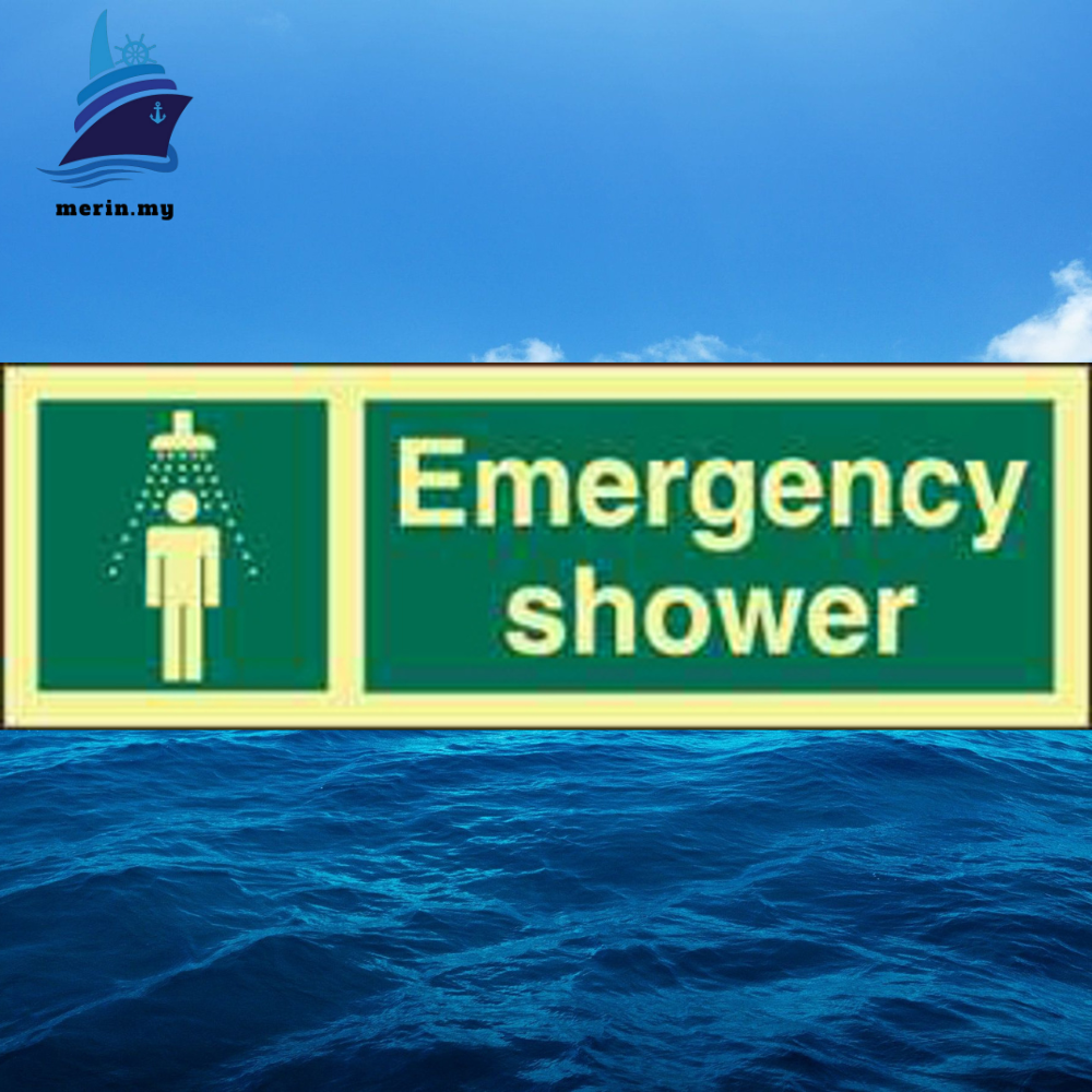 EMERGENCY SHOWER SIGN (100MM X 300MM) ( IMPA CODE: 334176 ) – My Blog