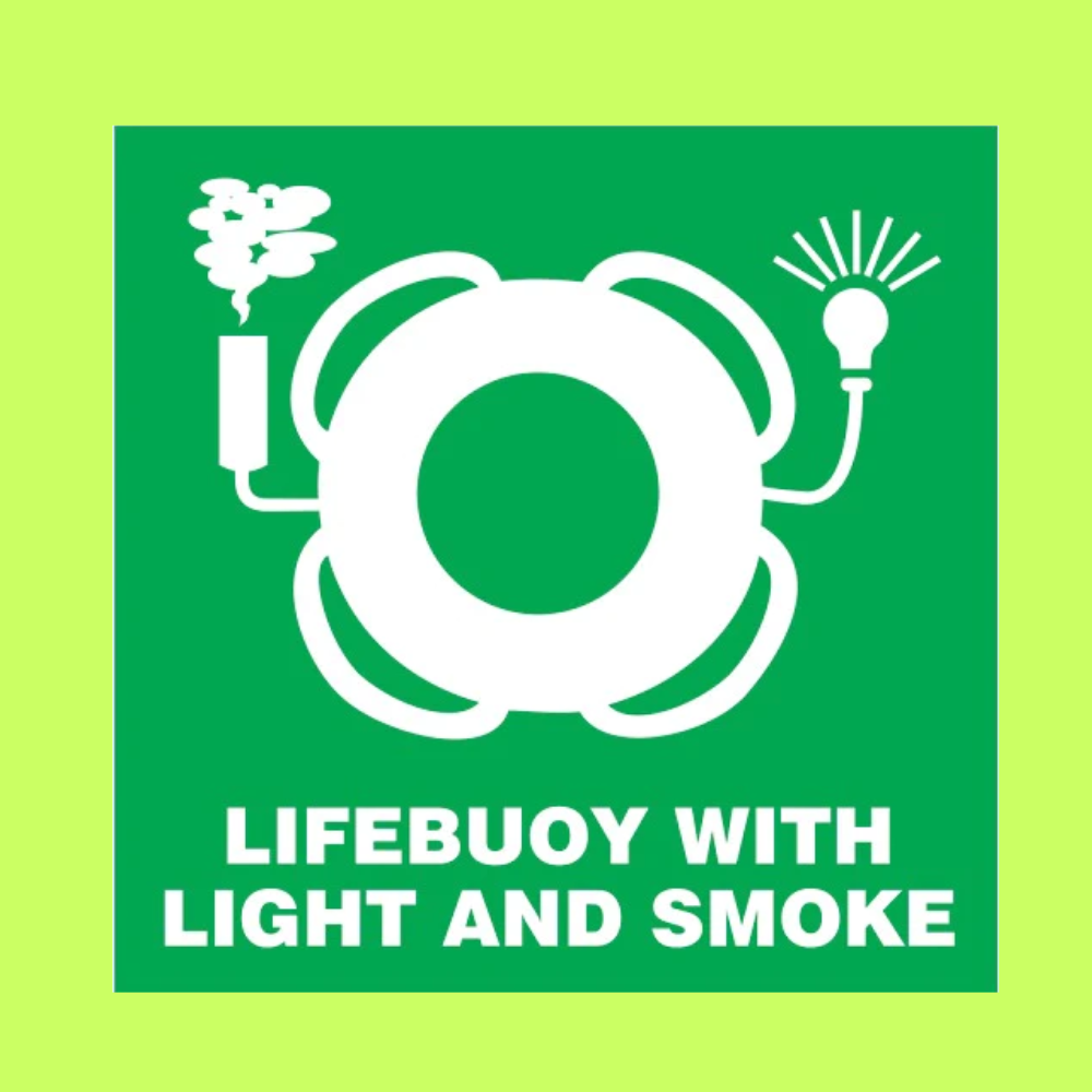 LIFEBUOY WITH LIGHT & SMOKE WITH TEXT (150MM X 150MM) ( IMPA CODE ...