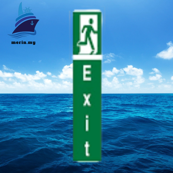 EXIT SIGN VERTICAL RIGHT 75x250MM (IMPA CODE:332386) – My Blog